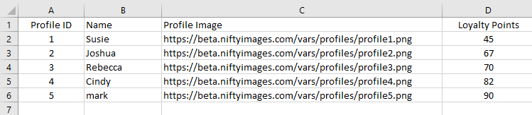 profile-csv – Dynamic Images for Email